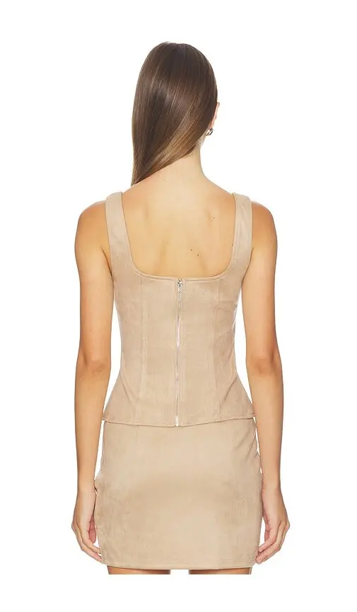 Superdown Patsie Faux Suede Top In . Also