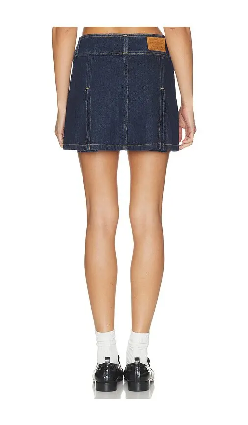LEVI'S Inverted Pleat Mini Skirt In . Also