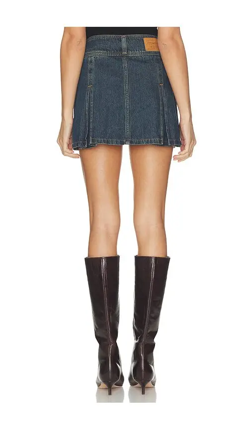 LEVI'S Inverted Pleat Mini Skirt In . Also