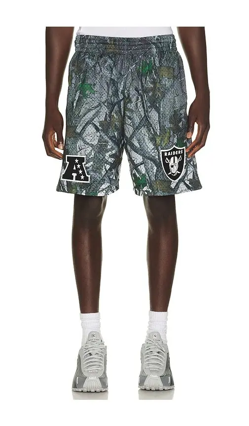 Mitchell & Ness Las Vegas Raiders Camouflage Mesh Shorts