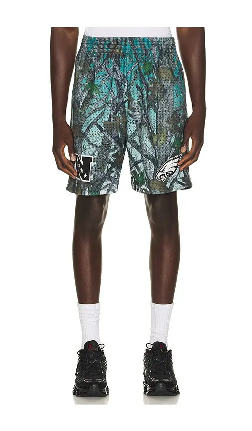 Mitchell & Ness Nfl Philadelphia Eagles Quiet Blaze 7 Mesh Shorts In . Also
