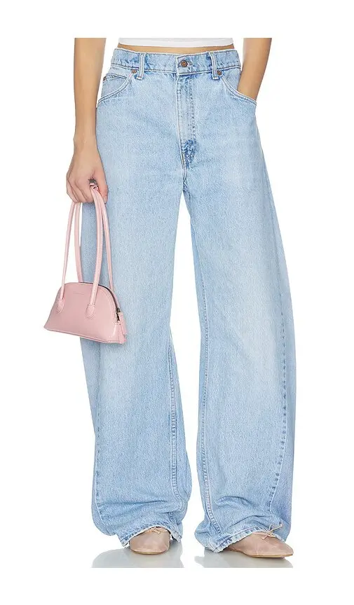 ALIGRACE The Monroe Barrel Jean - Blue