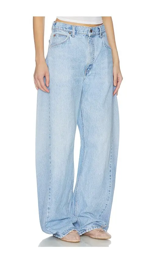 ALIGRACE The Monroe Barrel Jean - Blue