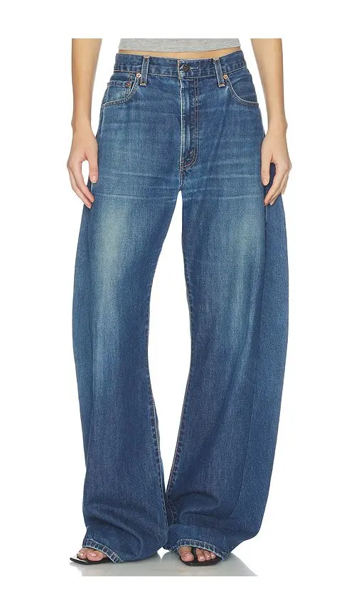 ALIGRACE The Monroe Barrel Jean In . Also - Blue