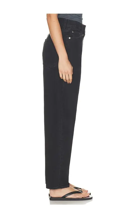 AGOLDE 80s High Rise Vintage Taper Jean In . Also - Black