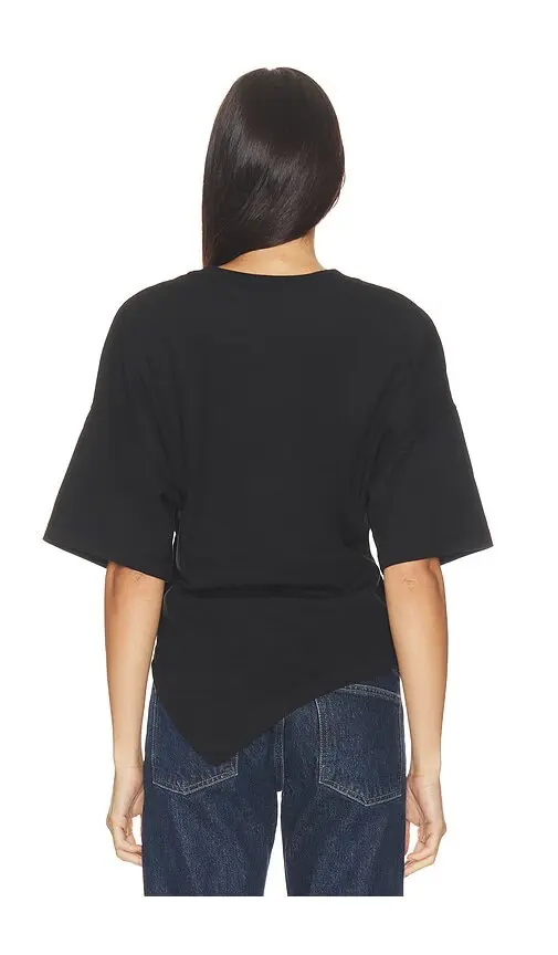 Enza Costa Supima Structured Jersey Assymetrical Tee In . Also