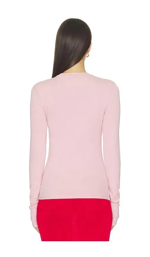 ELODIE THE LABEL Lou Long Sleeve Tee In . Also