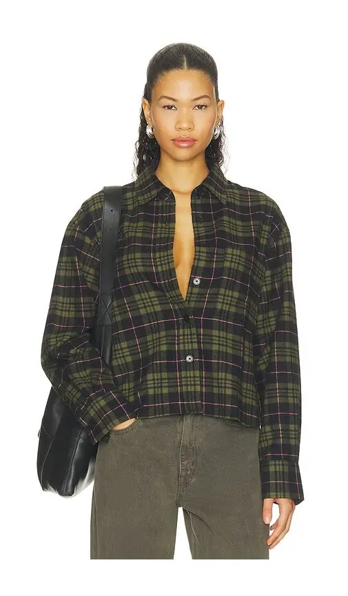 Closed Cropped Oversized Shirt In . Also