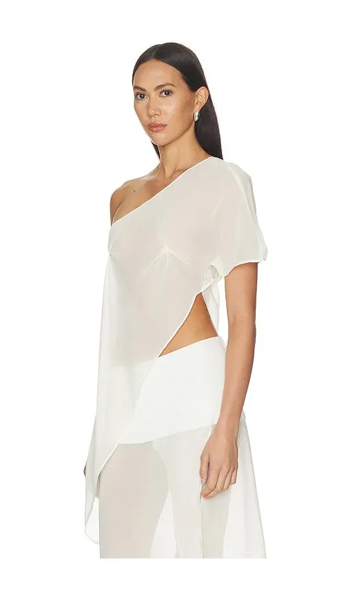 BY.DYLN Marilyn Sheer Top In . Also