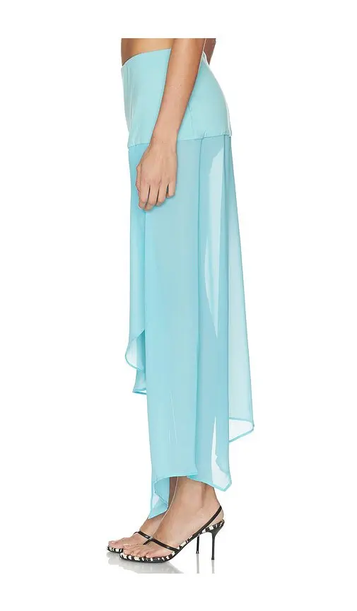 BY.DYLN Marilyn Sheer Skirt - Blue