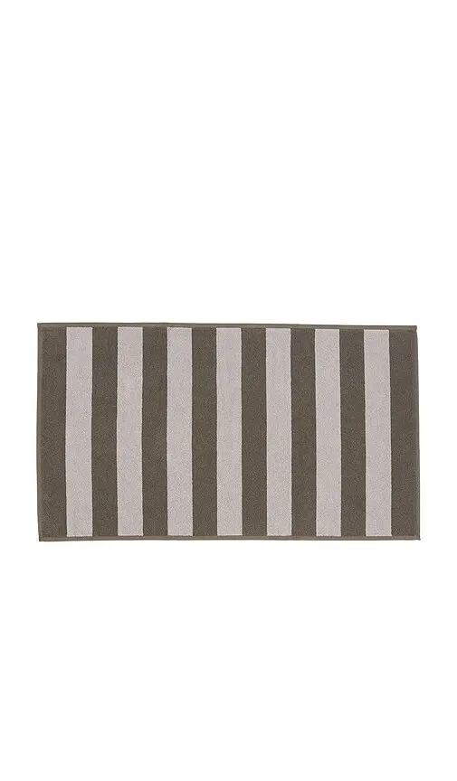 HAWKINS NEW YORK Simple Striped Terry Towel Bath Sheet - Grey