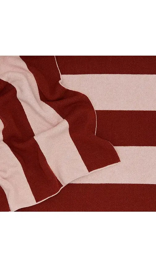 HAWKINS NEW YORK Simple Striped Throw Blanket