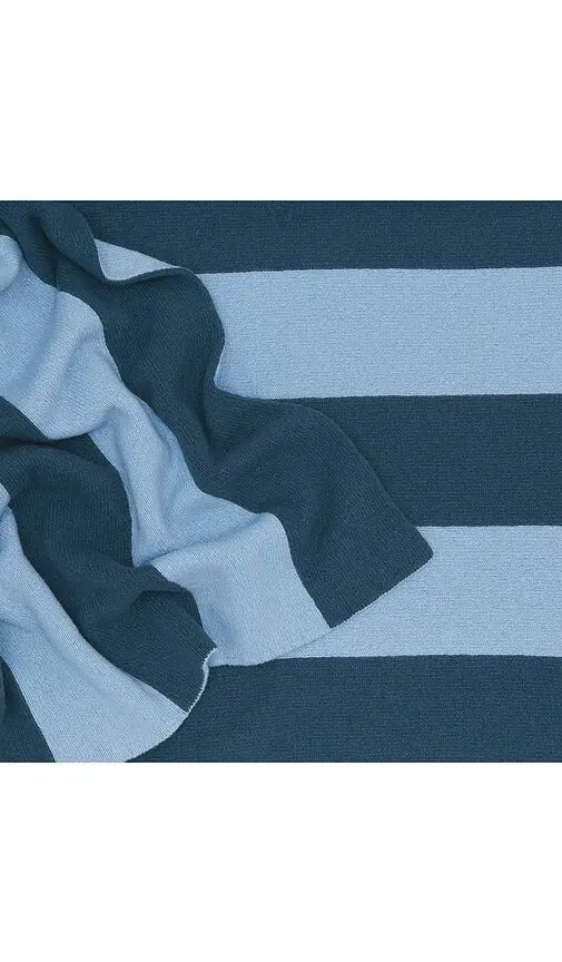HAWKINS NEW YORK Simple Striped Throw Blanket