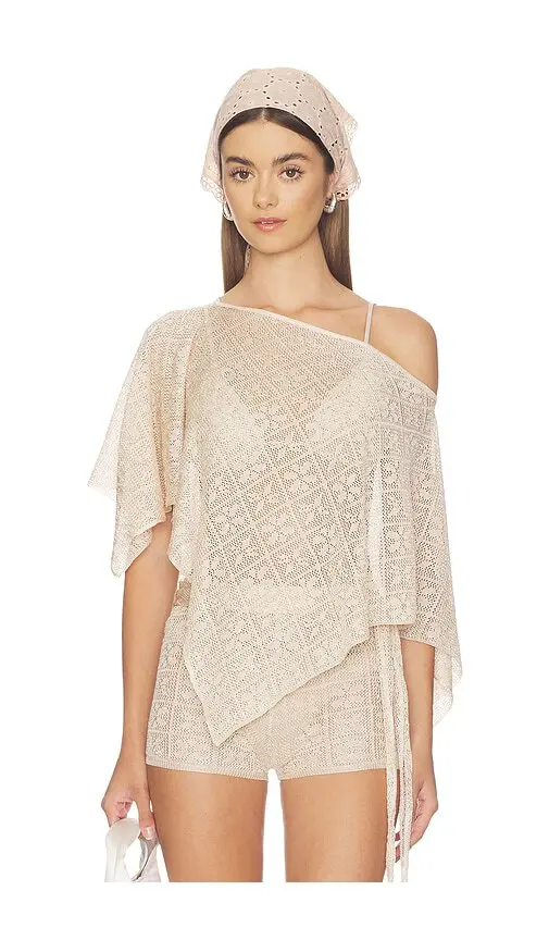 TIGER MIST Fern Crochet Poncho