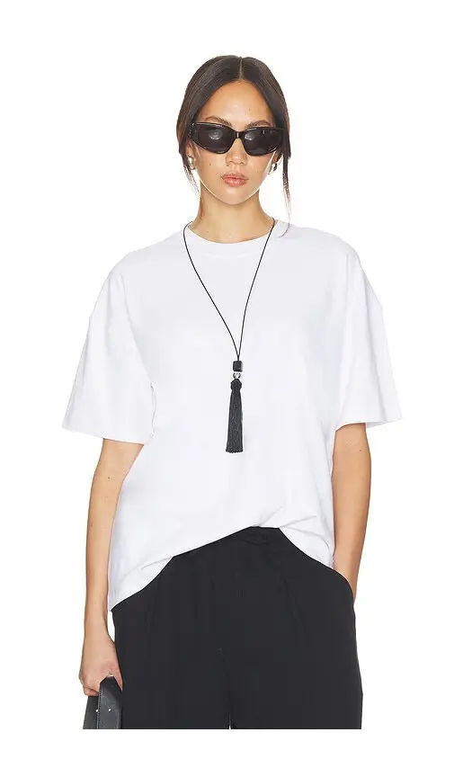 PERFECTWHITETEE Camryn Oversized Heavy Cotton Tee In . Also