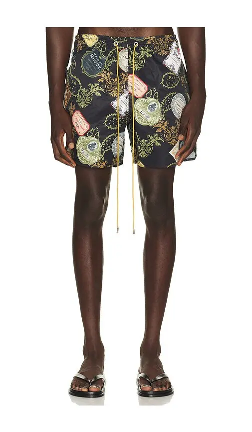 Rhude Vin Bandana Print Swim Shorts In . Also