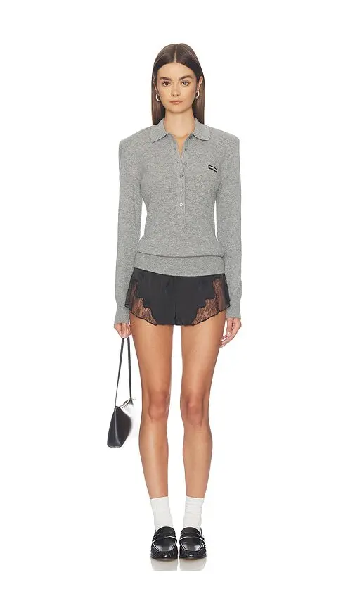 ROTATE BY BIRGER CHRISTENSEN Wool Longleeve Polo In . Also