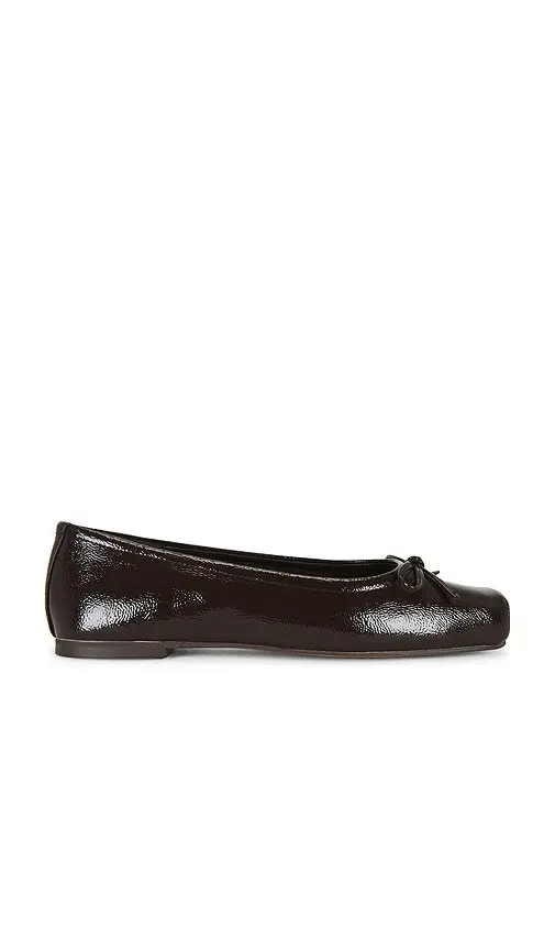 Steve Madden Eleve Flat In Brown Crinkle Patent In . Also - Chocolate