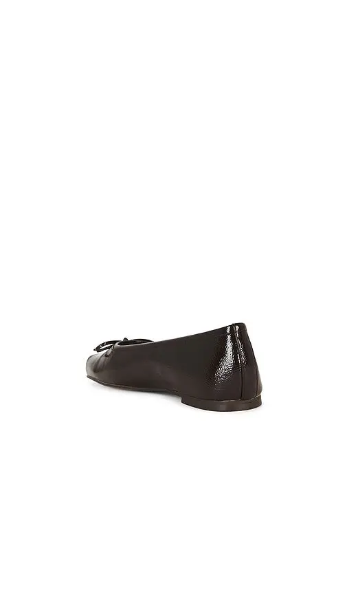 Steve Madden Eleve Flat In Brown Crinkle Patent In . Also - Chocolate