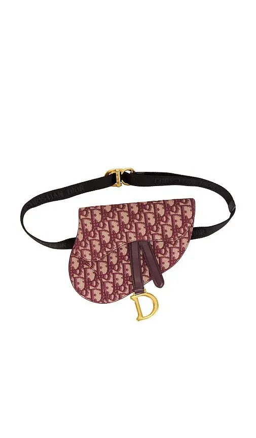 FWRD RENEW Dior Trotter Oblique Saddle Belt Bag