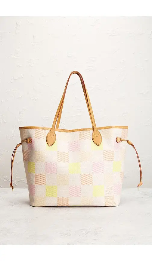 FWRD RENEW Louis Vuitton Damierlicious Neverfull Mm Tote Bag