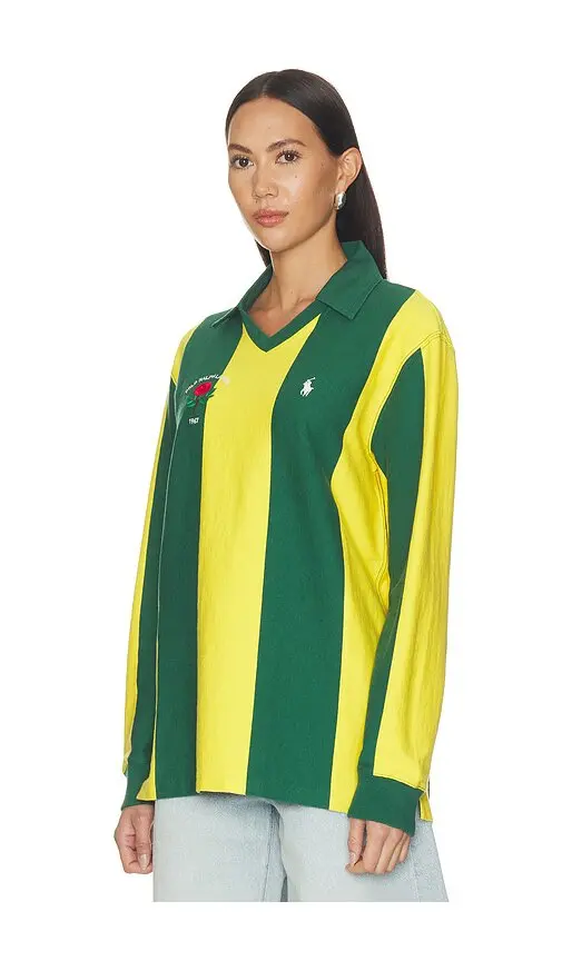Polo Ralph Lauren Rugby Jersey Long Sleeve Polo Collar Pullover In . Also