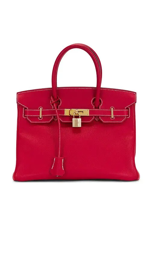 FWRD RENEW Hermes Epsom Birkin 30 Handbag - Red