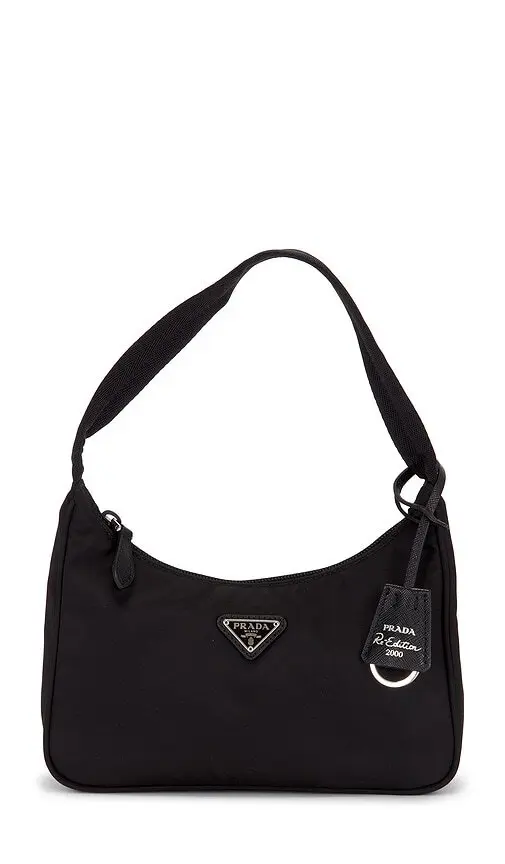 FWRD RENEW Prada Mini Re-edition 2000 Re-nylon Shoulder Bag - Black