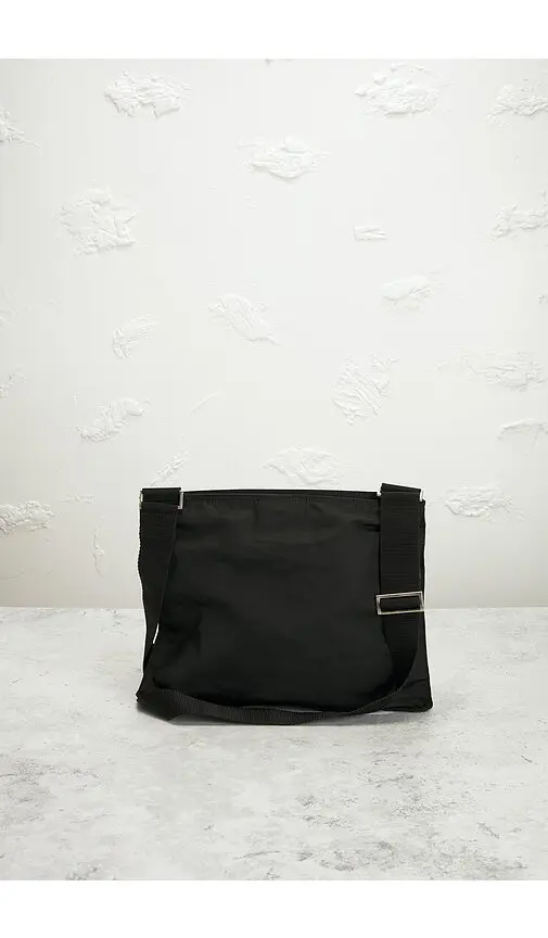 FWRD RENEW Prada Tessuto Flat Messenger Bag