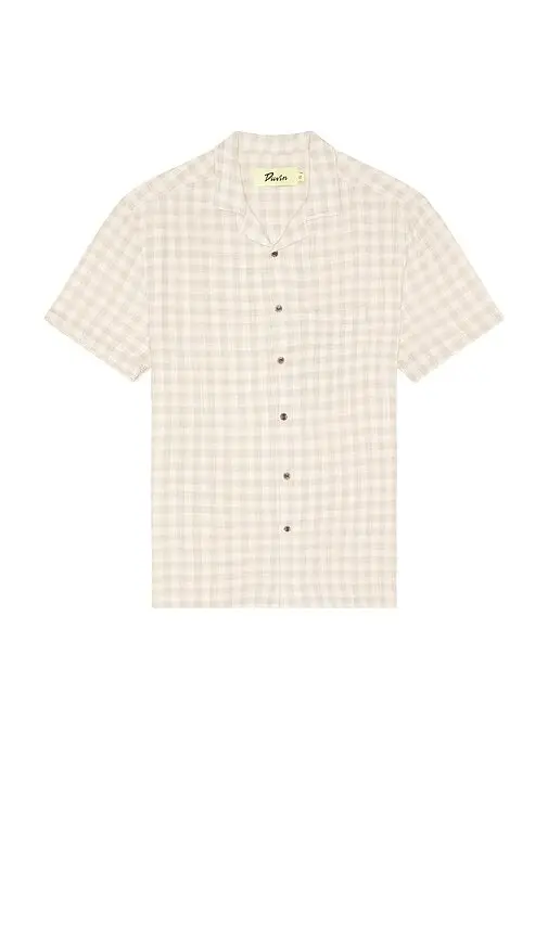 DUVIN DESIGN Textured Cotton Button Up Shirt In . Also