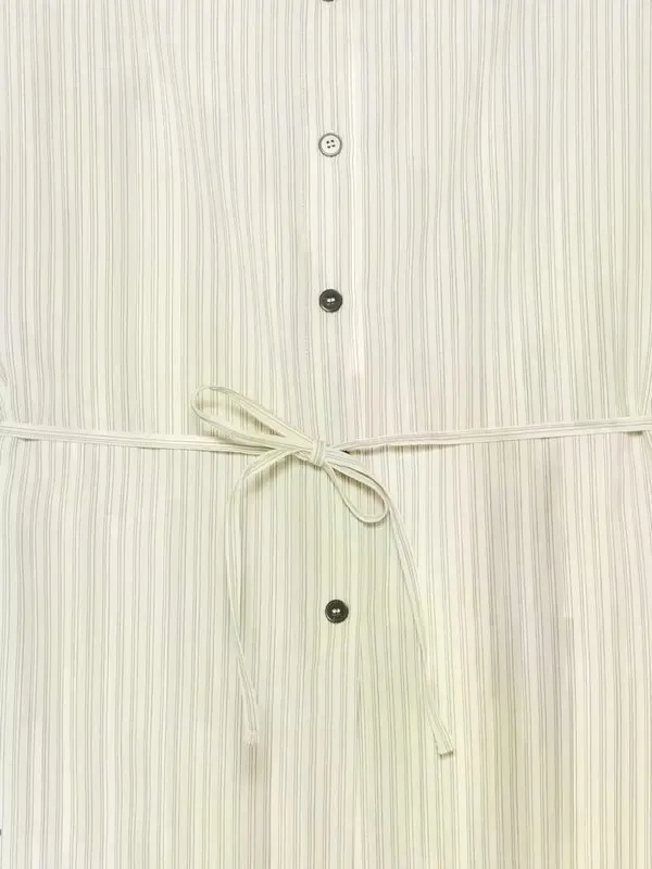 ALYSI Striped Tie-waist Shirt