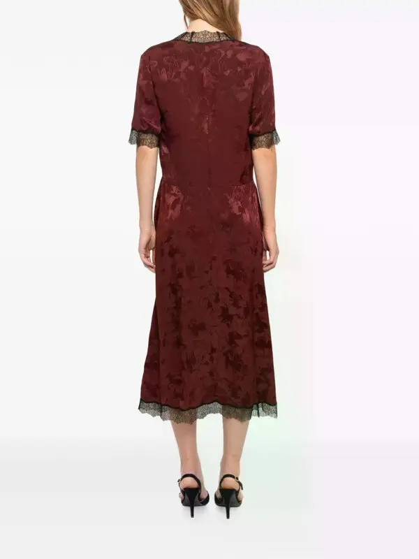 Zadig&Voltaire Oxal Horse-jacquard Dress - Red