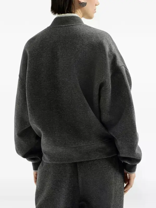 Brunello Cucinelli Techno Cotton And Cashmere Interlock Bomber Jacket