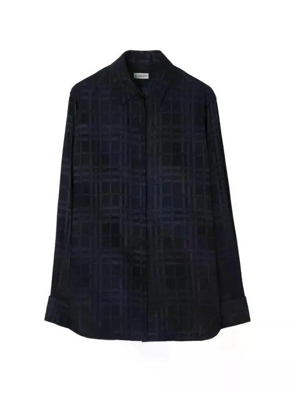 Burberry Patterned Shirt - Blue