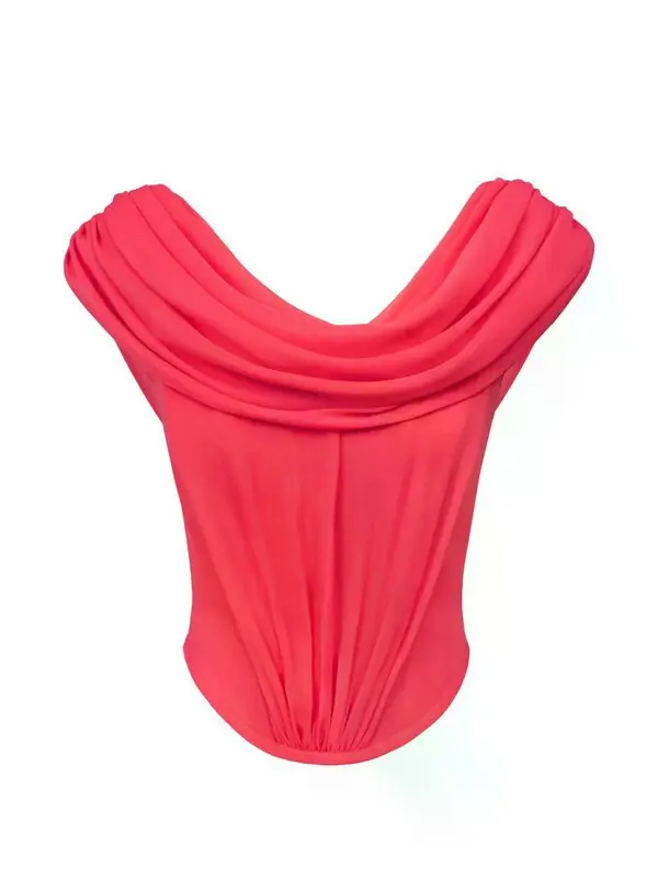 POST MERIDIEM Zip-fastening Draped Top