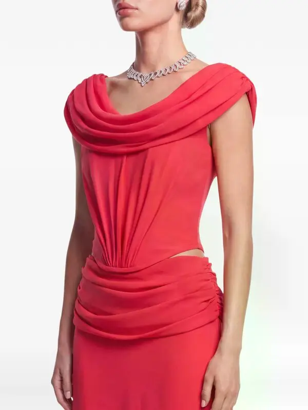 POST MERIDIEM Zip-fastening Draped Top