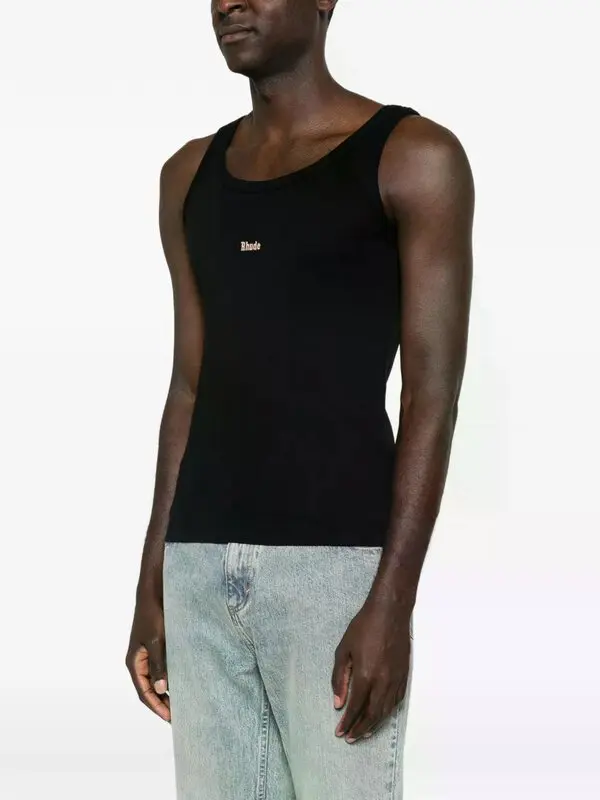 Rhude Logo-print Ribbed Vest