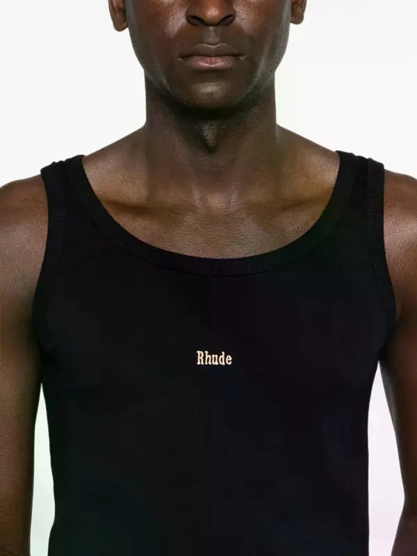 Rhude Logo-print Ribbed Vest