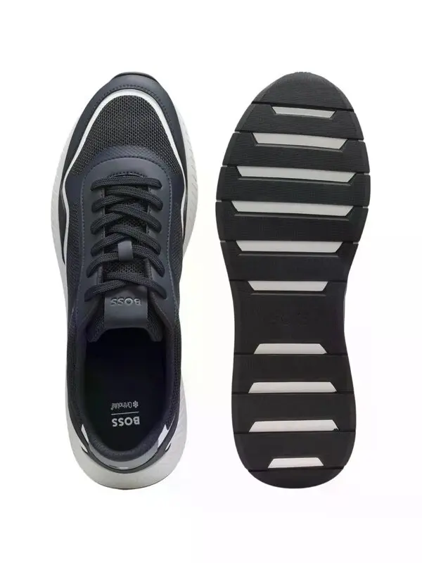 BOSS Mesh Trainers With Ribbed Sole