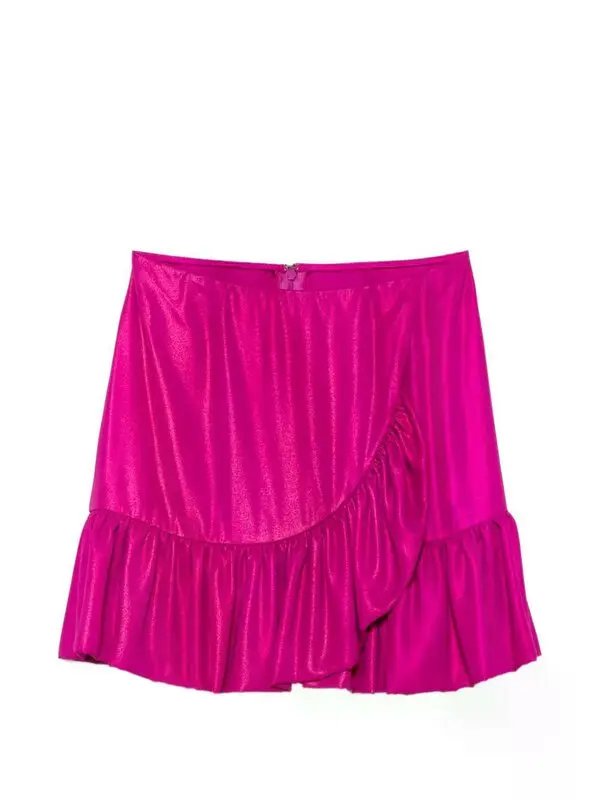 PARLOR Ruffled Hem Mini Skirt