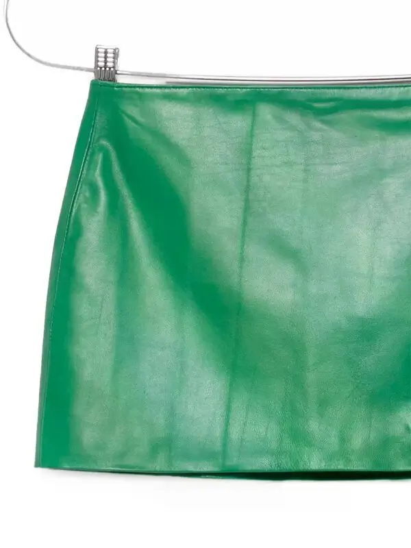 MANOKHI Leather Mini Skirt