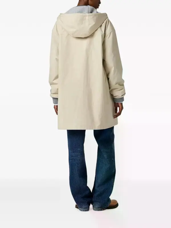 Miu Miu Single-breasted Panama Cotton And Fleece Caban Jacket