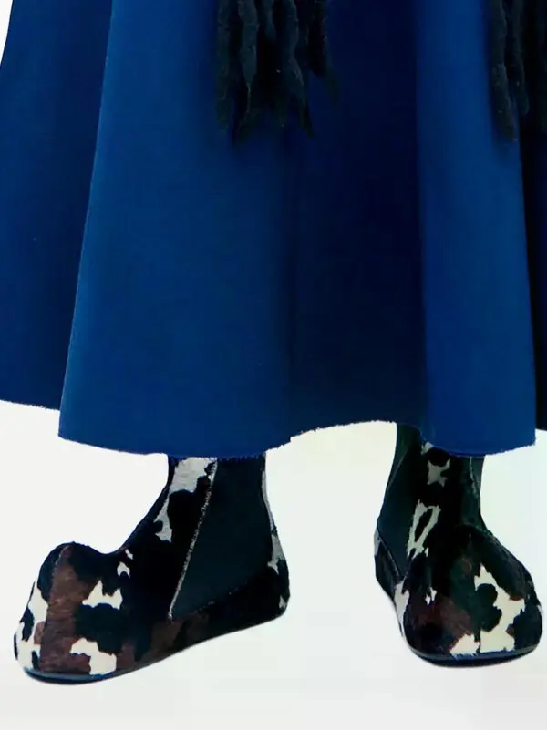 A.W.A.K.E. Mode Cow-print Pony-hair Ankle Boots