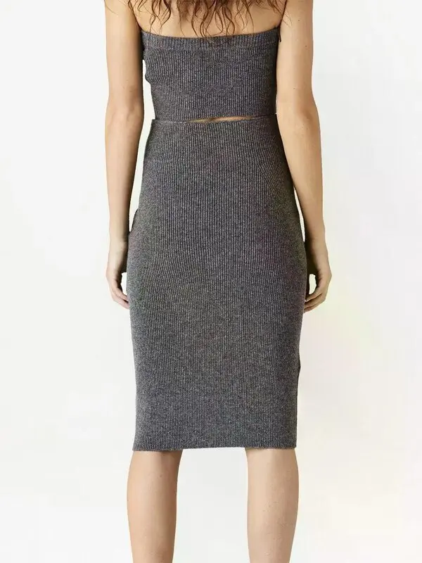 Stella McCartney Ribbed-knit Wool-blend Skirt