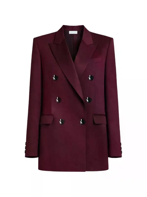 VIOLANTE NESSI Sugar Double-breasted Wool Blazer