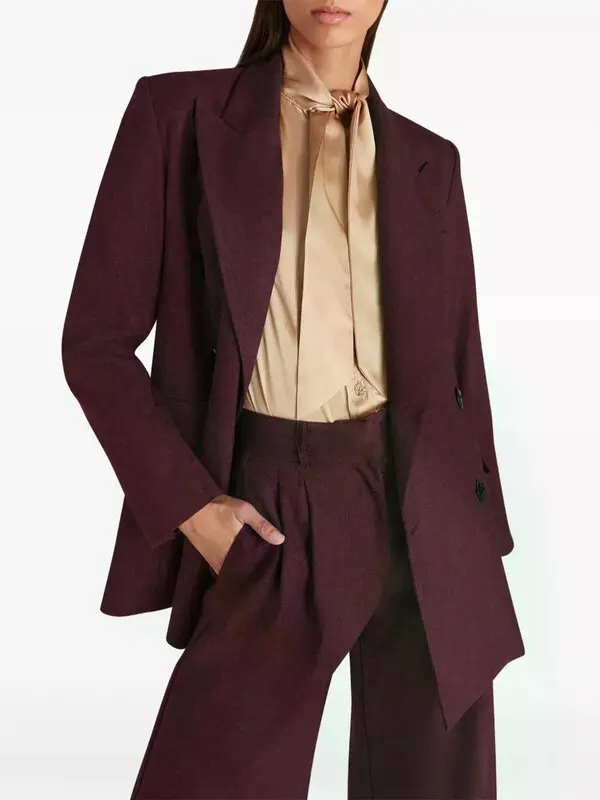 VIOLANTE NESSI Sugar Double-breasted Wool Blazer