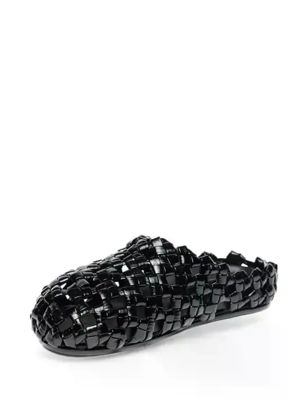A.W.A.K.E. Mode Woven Leather Mules