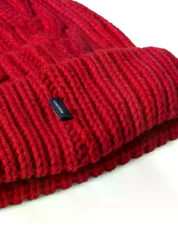 Woolrich Cable-knit Beanie Hat