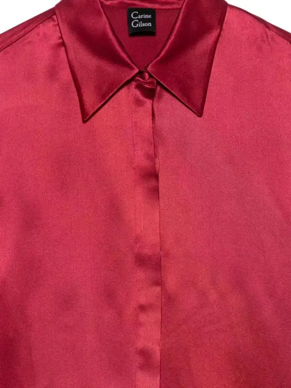 Carine Gilson Silk Balloon-sleeve Shirt
