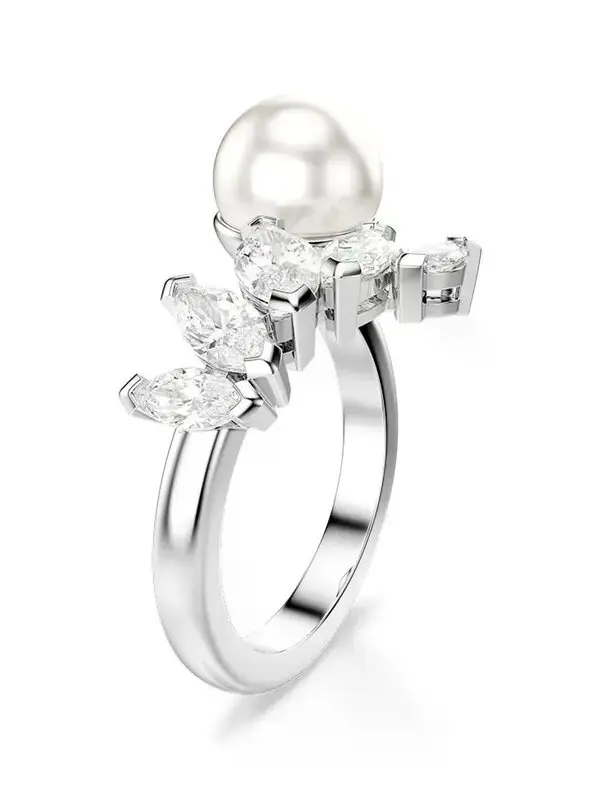 SWAROVSKI Mesmera Crystal-embellished Open Ring - Silver